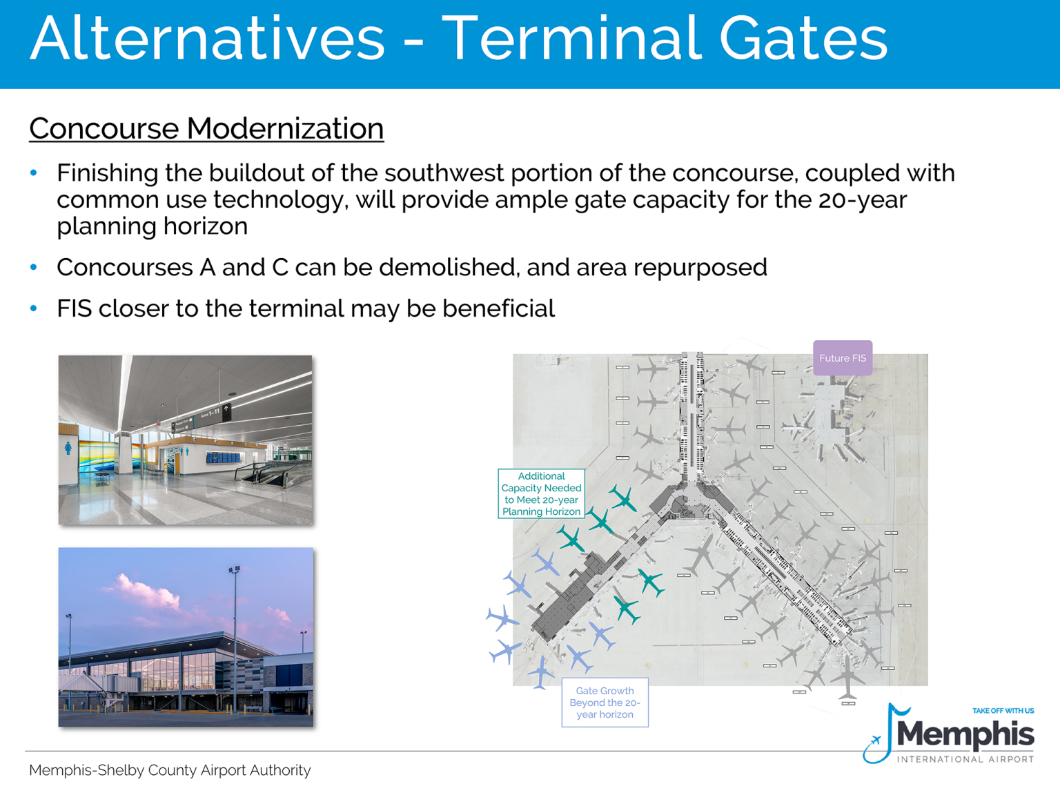 The MEM Master Plan Update Boards – Memphis International Airport – MEM