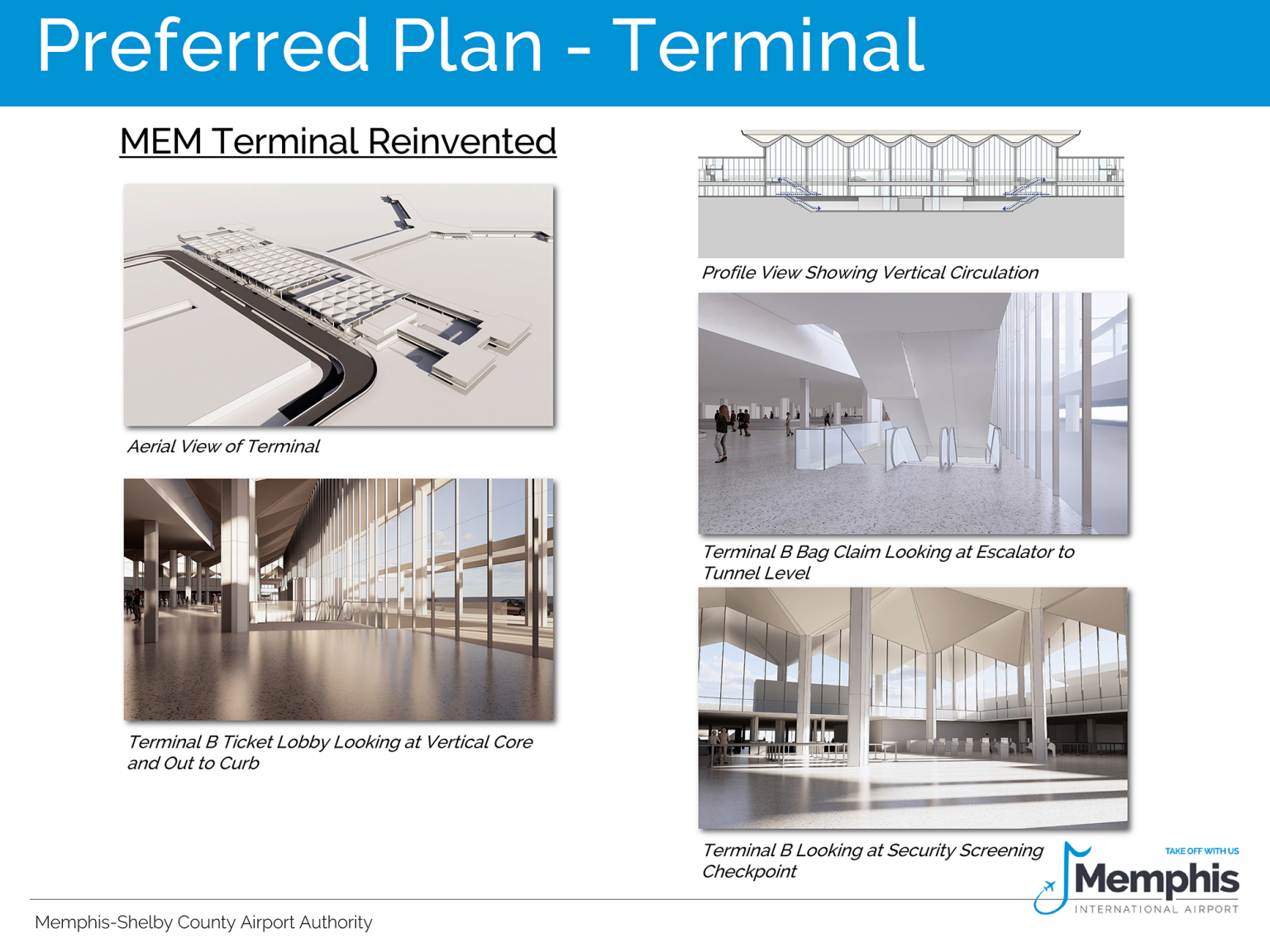 The MEM Master Plan Update Boards – Memphis International Airport – MEM